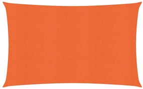 vidaXL Stínící plachta 160 g/m² oranžová 2 x 4,5 m HDPE