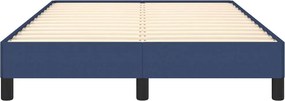 Rám postele bez matrací modrá 120x190 cm textil 3269611