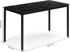 Jídelní stůl Bridge 120 cm - výběr z 6 provedení