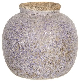 Retro váza s nádechem fialové a odřeninami – 8x8 cm