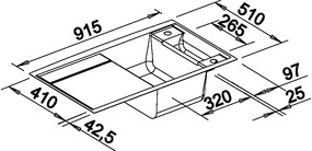 Granitový dřez Blanco AXIA II 5 S perlově šedá s excentrem přísluš. ano 520528