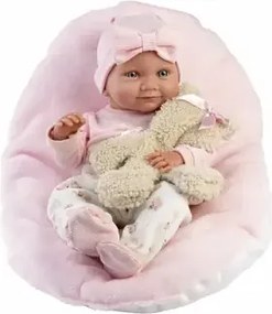 Llorens 73808 NEW BORN HOLČIČKA - realistická panenka miminko s celovi