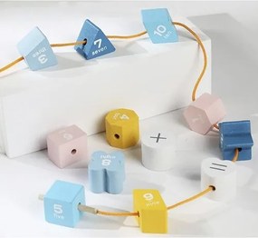 Montessori dřevěná vkládací kostka Kruzzel 22885