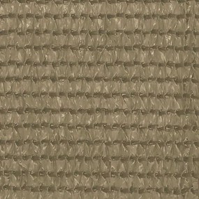 Balkonová zástěna taupe 75 x 500 cm HDPE 310958