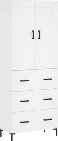 Skříň highboard bílá 69,5 x 34 x 180 cm kompozitní dřevo 3199745