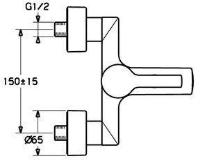 Hansa Vanová nástěnná baterie HANSARONDA 3742173