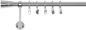 Dekodum Jednořadá Garnýž Walec Basic 19 mm ocelový efekt 120 cm