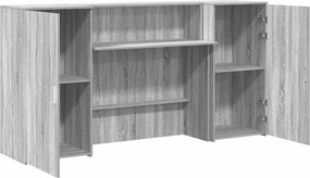 Recepční stůl hnědý dub 200x50x103,5 cm kompozitní dřevo 3324219