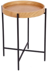 OnaDnes -20% Moebel Living Dubový odkládací stolek Tallet 43 cm