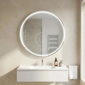 Tutumi Zrcadlo ⌀100 cm s vyhříváním a regulovatelným LED osvětlením HOM-00207
