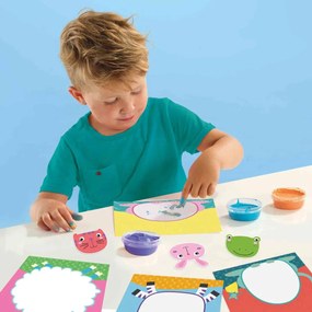 SES CREATIVE Prstové barvy baby kreativní set dobarvování zvířátek 14444
