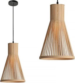 Toolight Toolight, stropní svítidlo 1xE27 APP1271-1CP, přírodní hnědá, OSW-02403