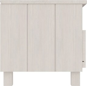TV stolek HAMAR bílý 106 x 40 x 40 cm masivní borovice 340469