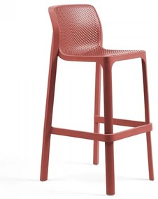 Nardi Plastová barová židle NET s nižším sedem Odstín: Salice - Zelená
