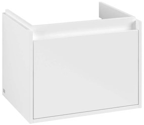 Villeroy & Boch Skyla - Umyvadlová skříňka, 57x44x44 cm, 1 zásuvka, Brilliant White C78400VE