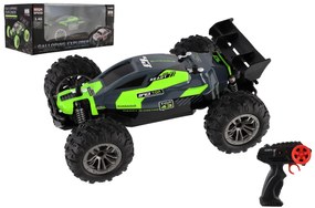 Auto RC Buggy rychlostní 2,4GHz plast 25cm na baterie zelené v krabici 31x14x18cm