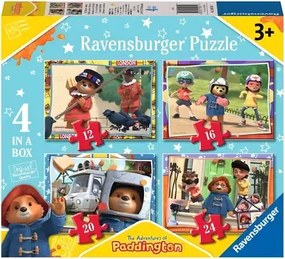 RAVENSBURGER Puzzle Paddington 4v1 / 12+16+20+24 dílků