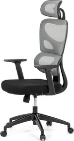 Kancelářská židle KA-K2080 GREY, houpací mechanismus, šedá (69 x 62) cm