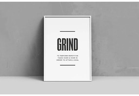 Pixada Grind - motivační obraz Velikost: A3 - 29,7x42 cm, Volba rámu: s bílým rámem