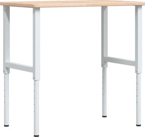 Pracovní stůl 100 x 60 x (71,5–98) cm masivní dub obdélníkový 3309700