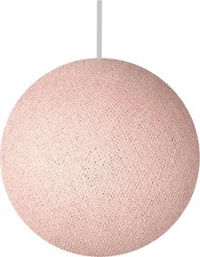 Lustr svítící koule PALE PINK průměr 31 cm