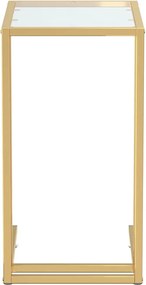 Stolek na notebook průhledný 50 x 35 x 65 cm tvrzené sklo 331645