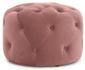 Růžový oválný pohodlný puf