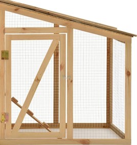 vidaXL Kurník masivní borové dřevo 178 x 67 x 92 cm   [170915]