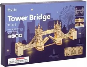 RoboTime dřevěné 3D puzzle most Tower Bridge svítící / od 14 let / 113