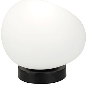 Černo-bílá stolní lampa (výška 19 cm) Stones – Candellux Lighting