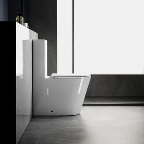 Sapho Avis wc kombi Vortex Rimless spodní zadní odpad keramika bílá PC106V
