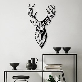 Nástěnná kovová dekorace Red Deer 2 černá