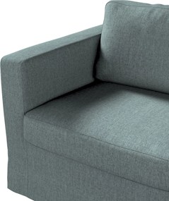 Potah na pohovku IKEA  Karlstad 2-místná , nerozkládací, dlouhý barva modrá látka pletený vzor