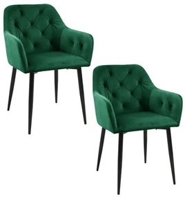 Set 2 ks jídelních židlí SJ.030, zelená