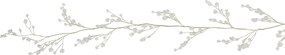 Luxusní vánoční girlanda s krystaly Glaze Forest - 150 cm