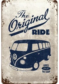 Postershop Plechová cedule - VW The Original Ride (Šedá) 30x20 cm