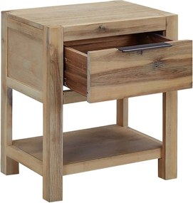 Noční stolky se zásuvkami 2 ks 40 x 30 x 48 cm masivní akácie 3057529