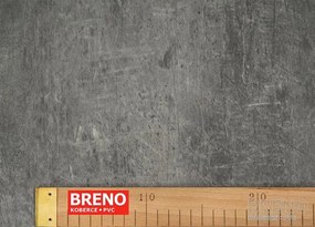 Breno PVC BLACKTEX Zinc 996D – tmavě šedý beton, šíře 200 cm