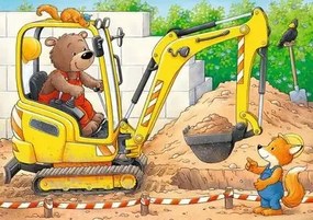Ravensburger Zvířata na staveništi 2/4/6/8 dílků / od 2 let