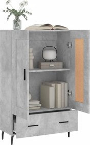 vidaXL Skříň highboard 69,5 x 31 x 115 cm kompozitní dřevo [830344] Barva: Betonová šedá