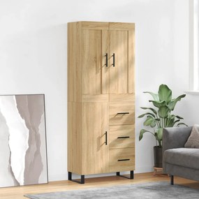 Skříň highboard dub sonoma 69,5 x 34 x 180 cm kompozitní dřevo 3199836