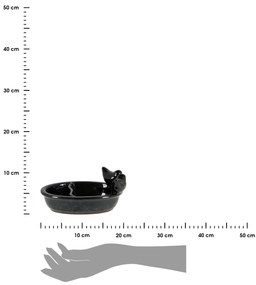 Napajedlo pro ptáky Duke, 8,5x16 cm, keramika, černá
