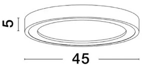 LED stropní svítidlo Nodi 45 bílé