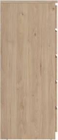 Komoda v dekoru dubu v přírodní barvě 77x121x50 cm Naia – Tvilum