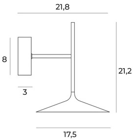 MAXLIGHT W0304 - LED Nástěnná lampa HANA LED/6W/230V zlatá