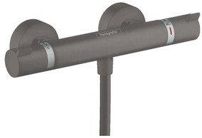 Hansgrohe Ecostat Comfort, termostatická sprchová baterie, černá-chromová kartáčovaná, 13116340