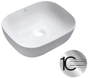Laveo Mogami, umyvadlo na desku 505x405x140 mm, bílá lesklá, LAV-VUM_6250