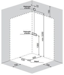 BPS-koupelny Hydromasážní box HYD-Limer 100, 100x100 bez sauny