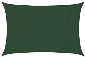 Plachta proti slunci 160 g/m² tmavě zelená 2,5 x 4 m HDPE 311454
