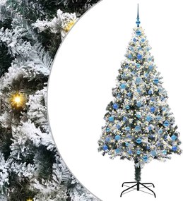 Umělý vánoční stromeček Bílá 210 cm PVC, ocel a plast 3396978